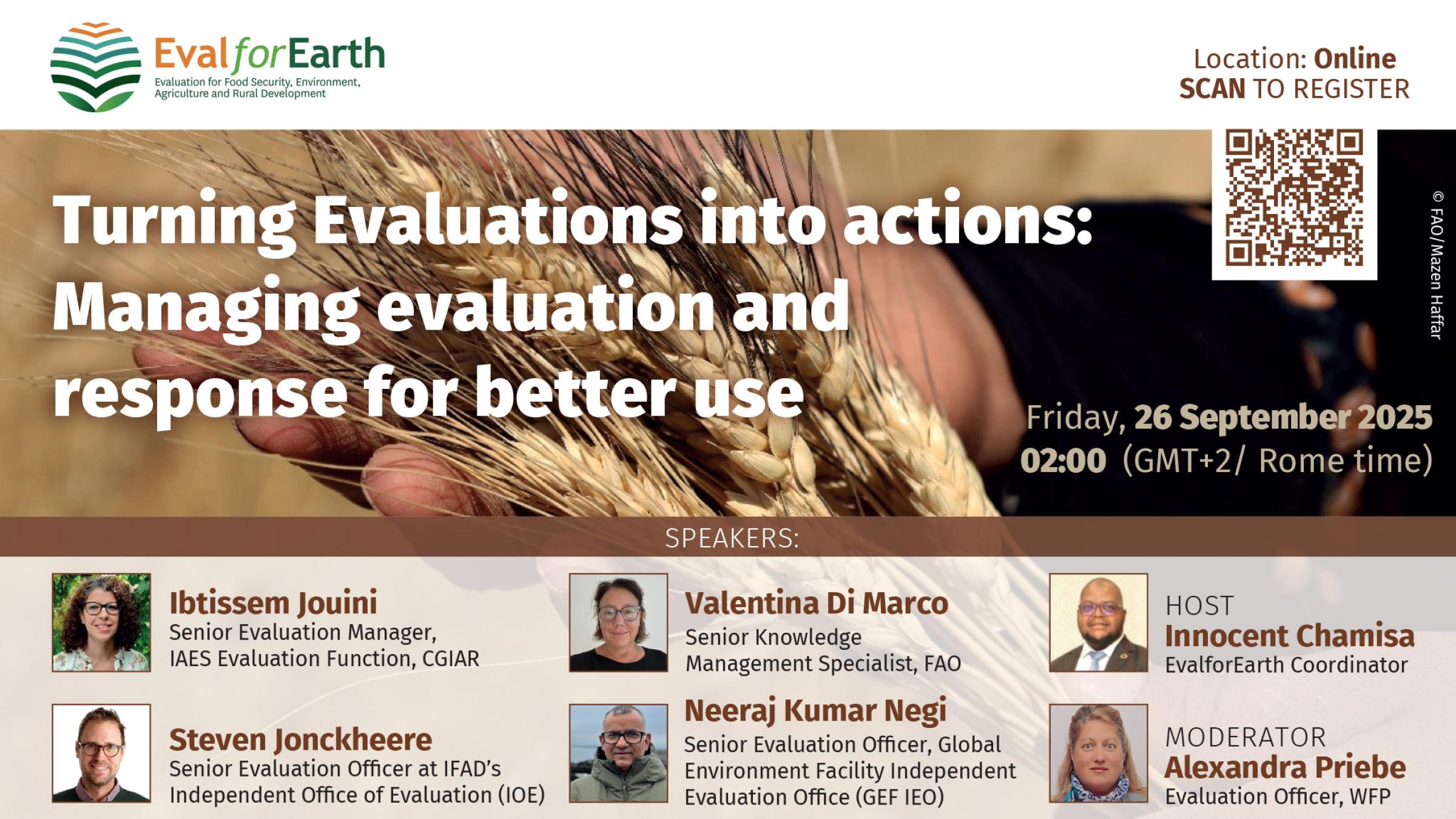 Turning evaluations into actions: Managing evaluation and response for better use. | EvalForEarth